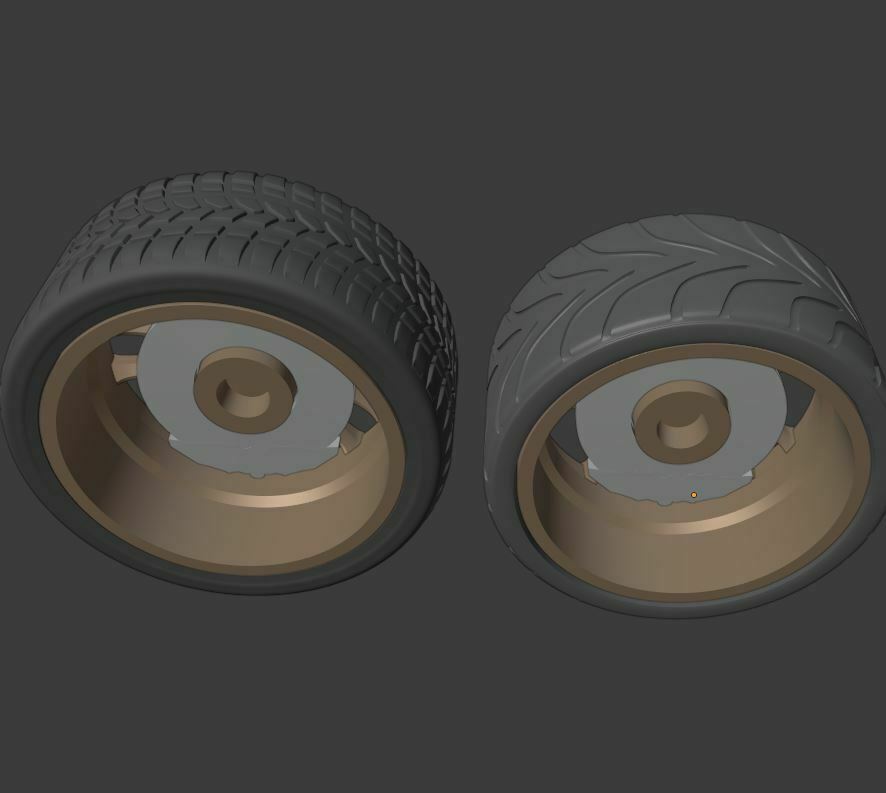 3D file Kai Style REGULAR OFFSET wheel set for diecast and RC model 1/ ...