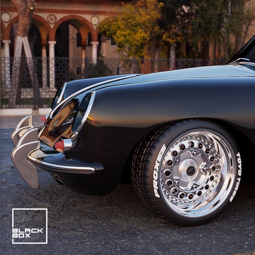 STL file Speedster Style Wheel, brake and Tire for diecast and RC model ...