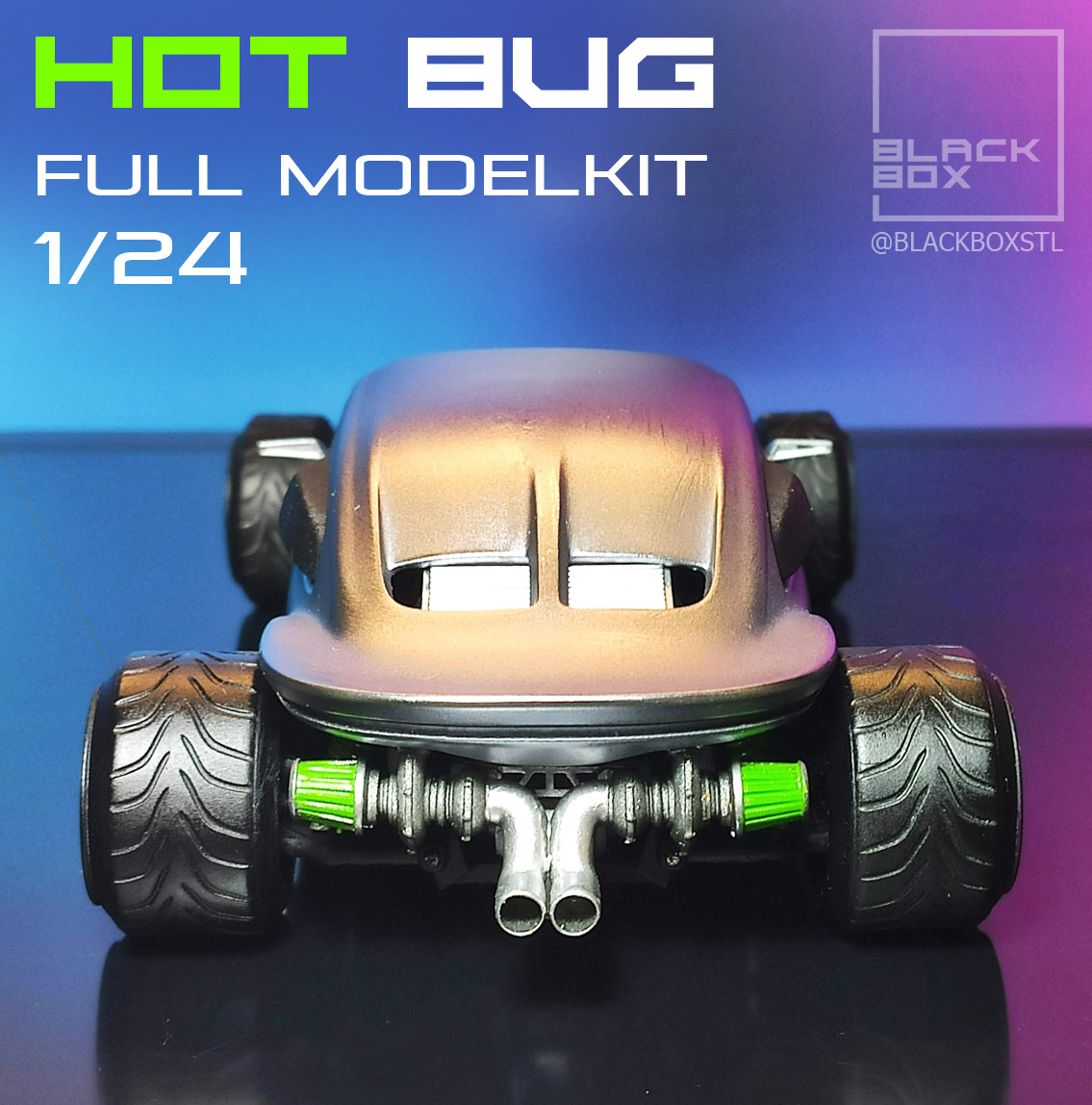 3D file HOT BUG 1/24 FULL MODELKIT 🥵・3D printer model to download・Cults