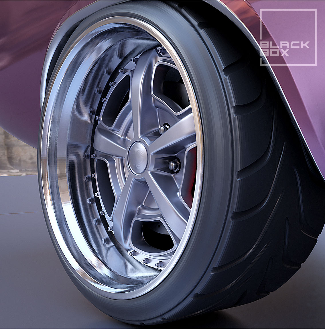 3D file VIZ Muscle Wheel Set front and rear 3 Offsets・3D printable ...