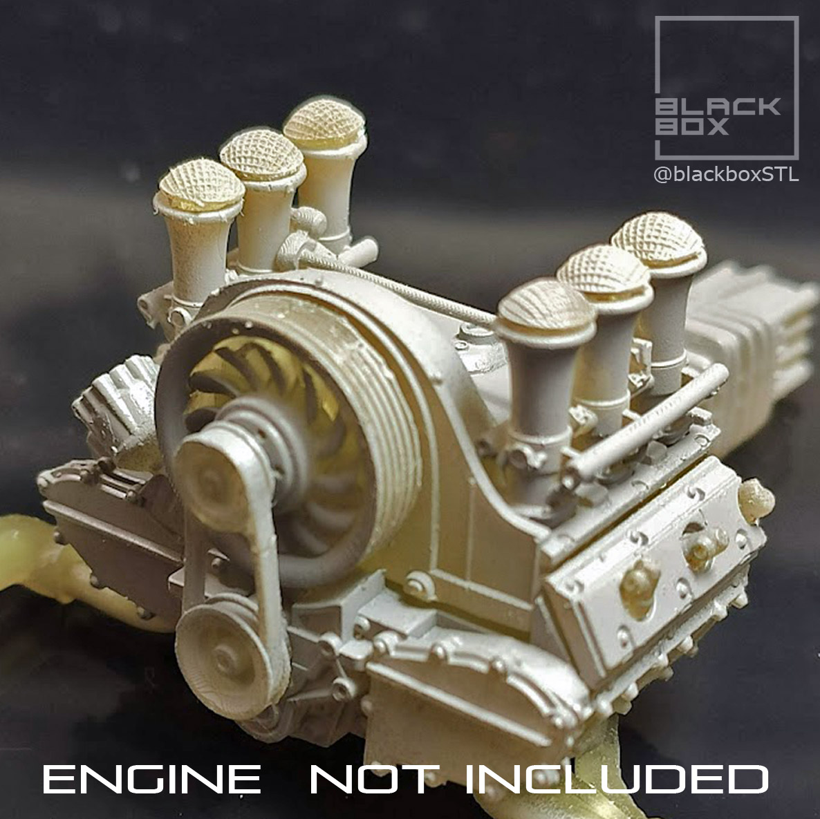 3D file Velocity Stack for Flat SIX ENGINE 1-24th for modelkits and ...