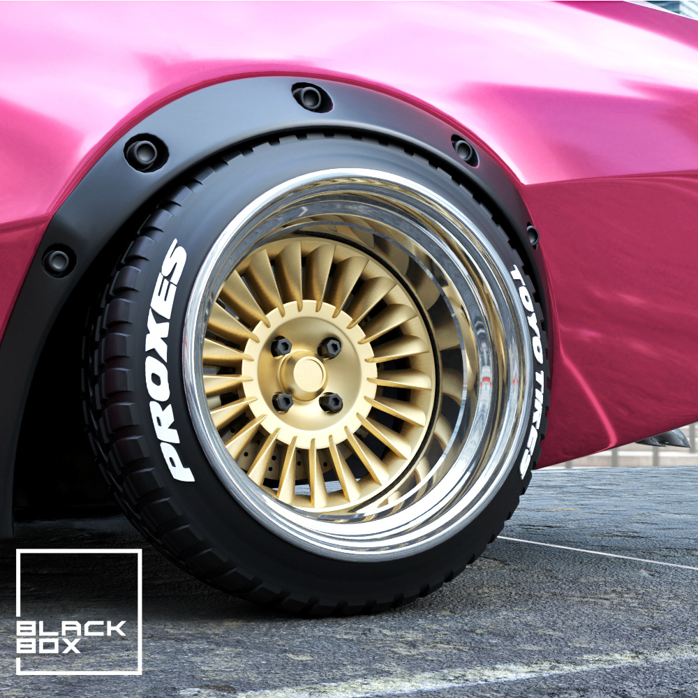 3D file JDM Turbine Wheel set Front and Rear with 2 tires 🛞・3D print ...