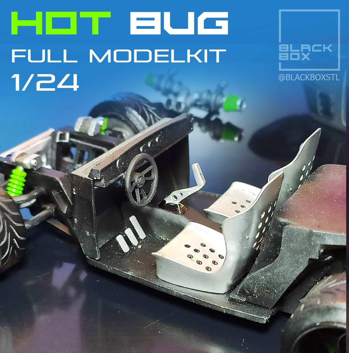 3D file HOT BUG 1/24 FULL MODELKIT 🥵・3D printer model to download・Cults