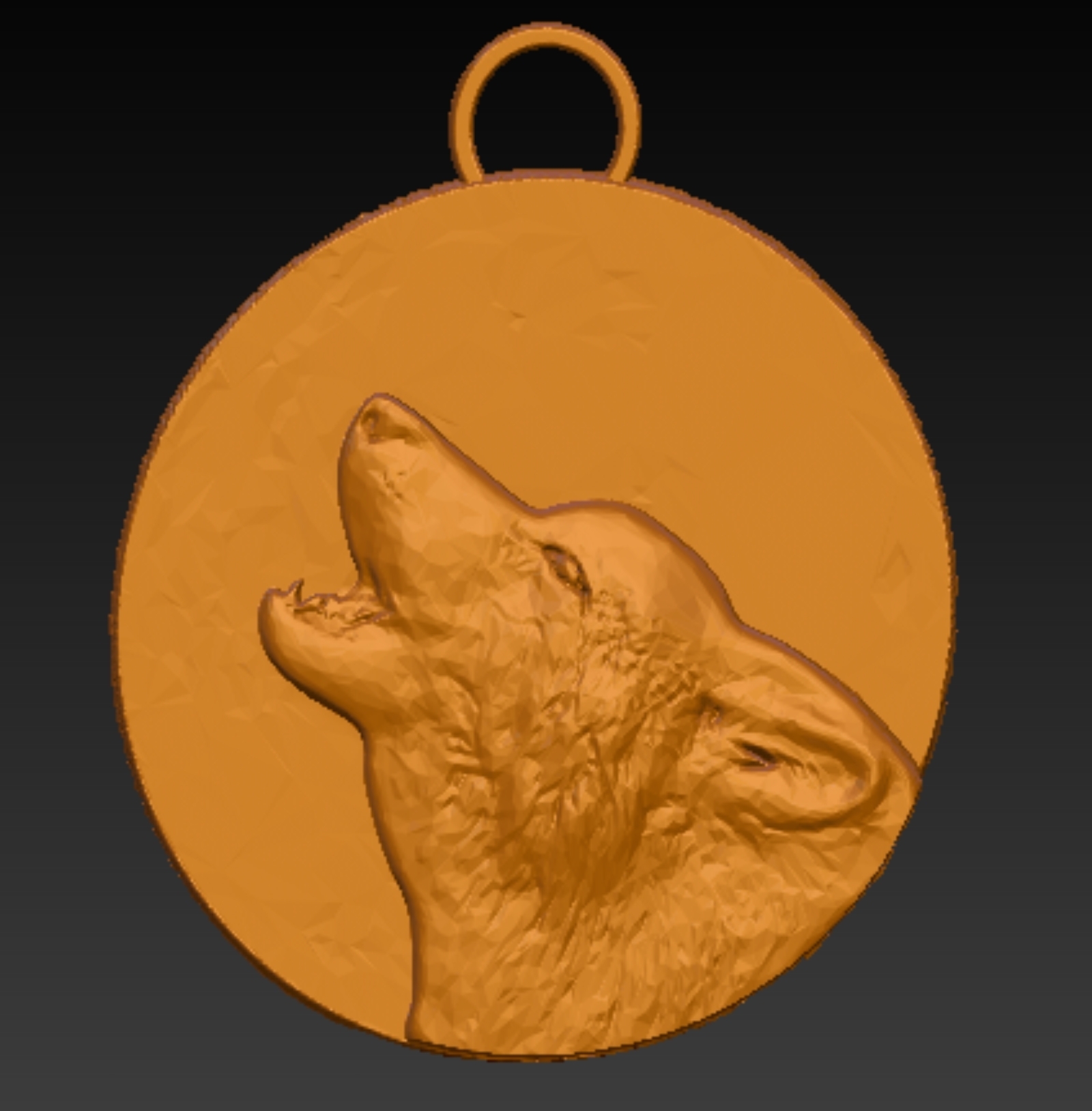 STL file Howling wolf in Moon・3D printer design to download・Cults