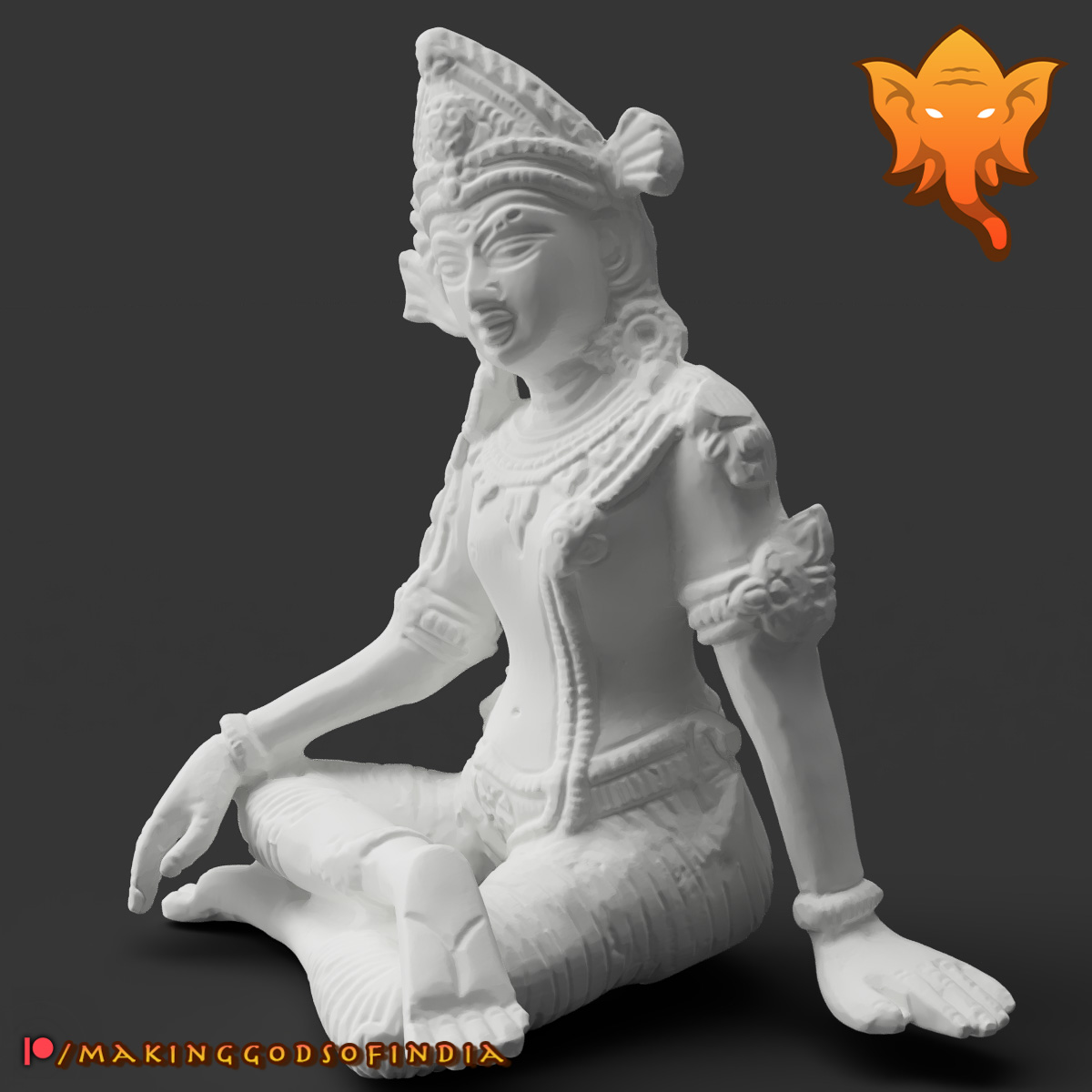 Free STL file Indra - King of Gods・3D printable object to download・Cults