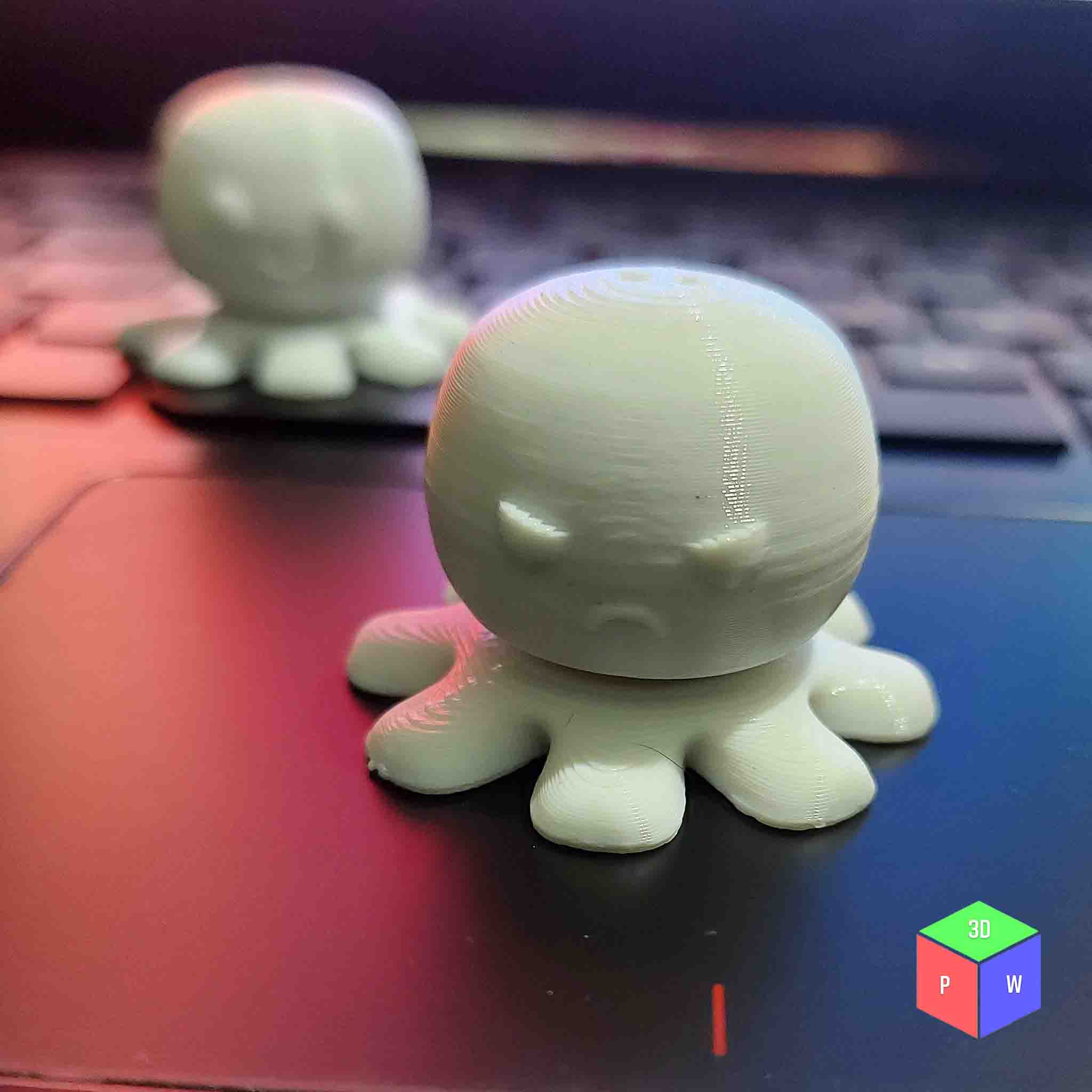 STL file CUTE OCTOPUS HAPPY ANGRY SPINNER TOY PLUS KEYRING 🐙・3D ...