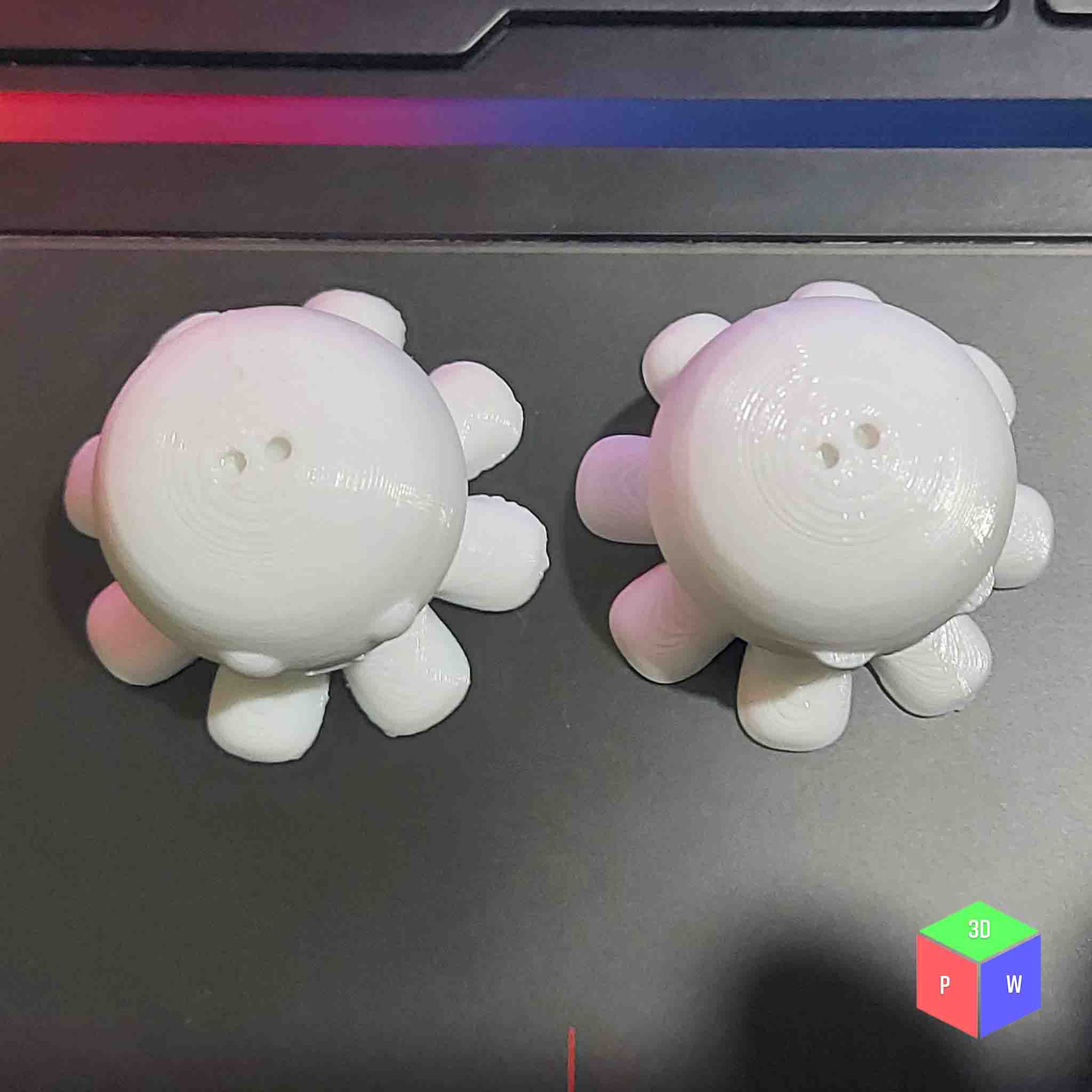 STL file CUTE OCTOPUS HAPPY ANGRY SPINNER TOY PLUS KEYRING 🐙・3D ...