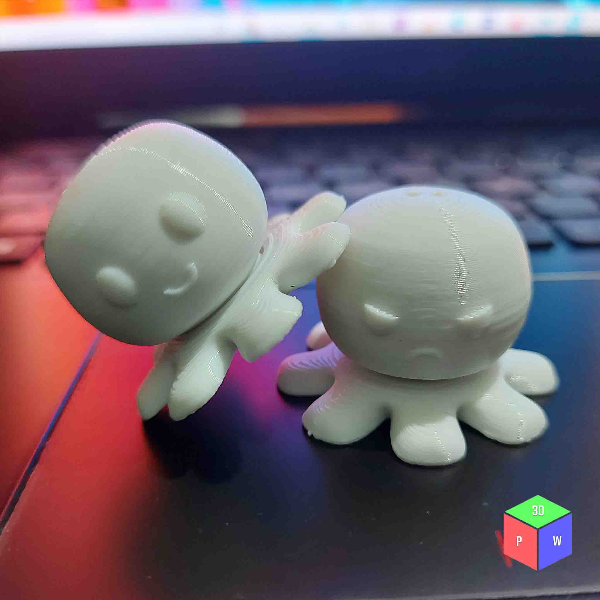 STL file CUTE OCTOPUS HAPPY ANGRY SPINNER TOY PLUS KEYRING 🐙・3D ...