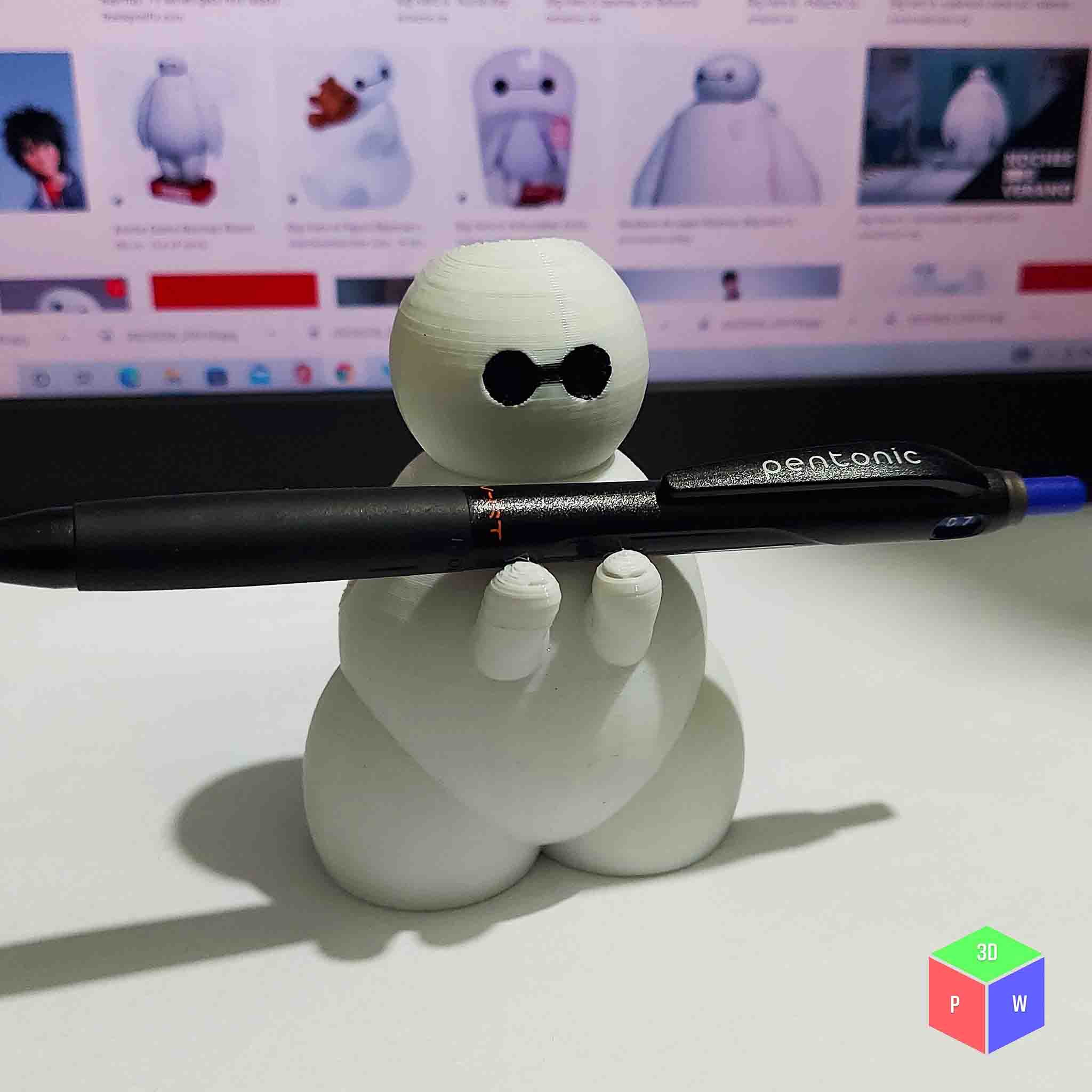 Free STL file BIG HERO PEN STAND PLUS PLANTER 🖊️・Model to download and ...