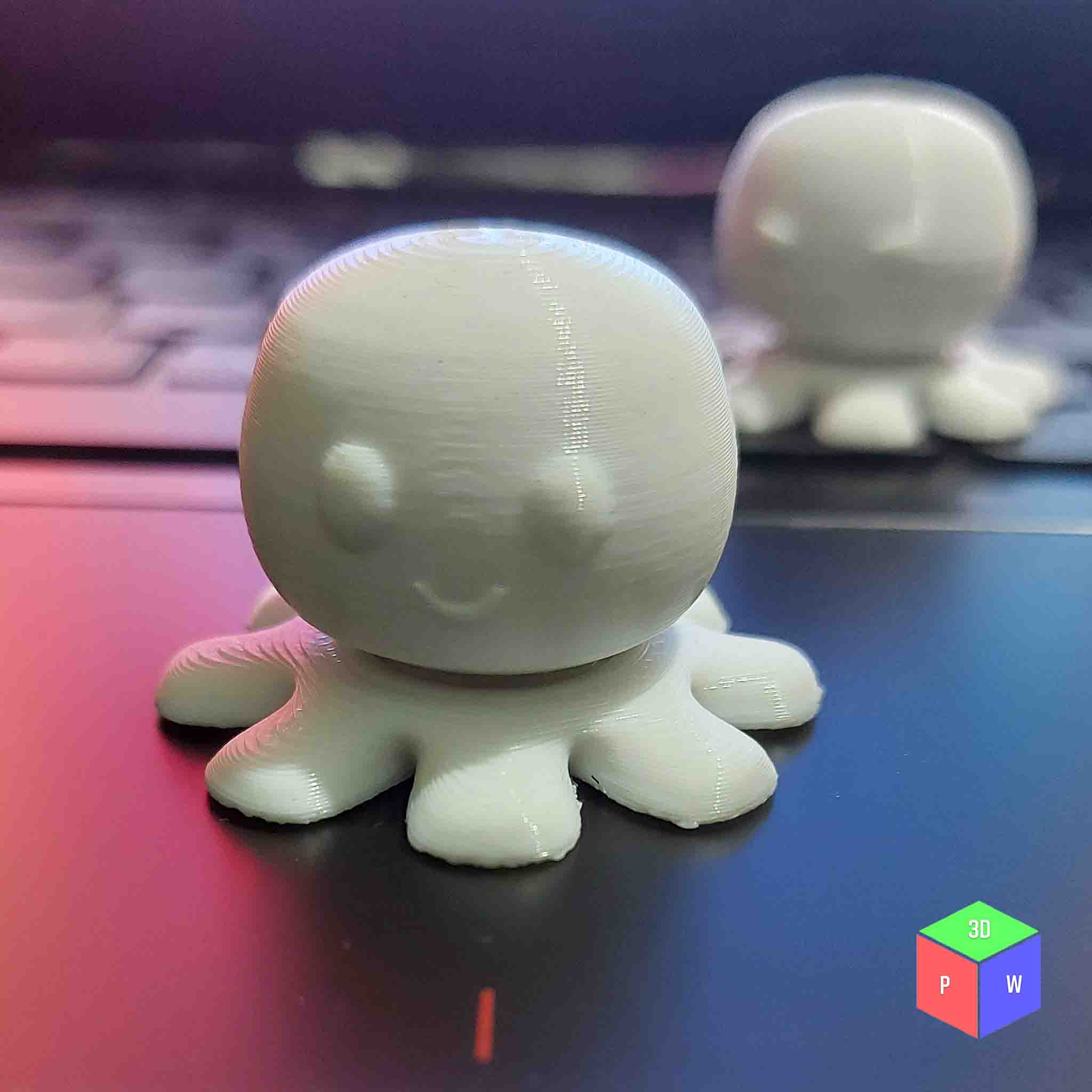 STL file CUTE OCTOPUS HAPPY ANGRY SPINNER TOY PLUS KEYRING 🐙・3D ...