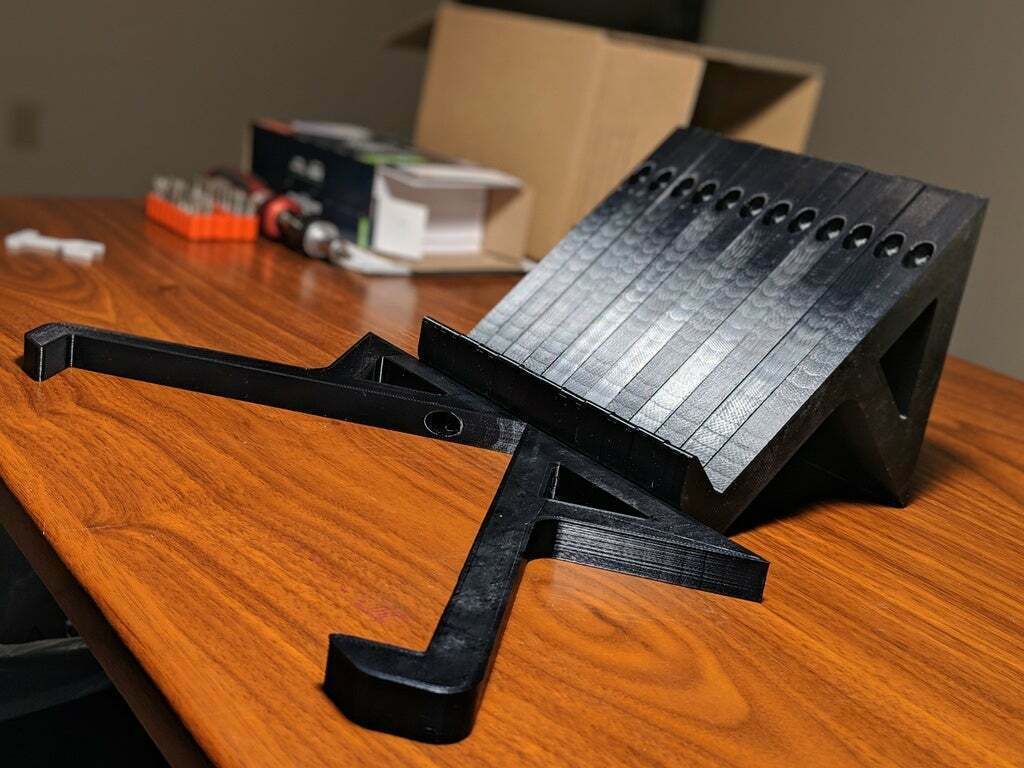 Free STL file Keyboard Display Brackets Screw Mount・3D printing model ...