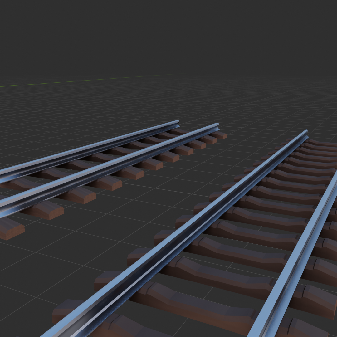 Archivo 3D gratis Rieles con rotación / Para juegos / Poly・Diseño ...