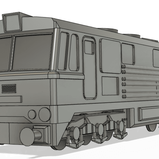 Download OBJ file TRAIN ENGINE FOR 3D PRINTING • Design to 3D print ・ Cults