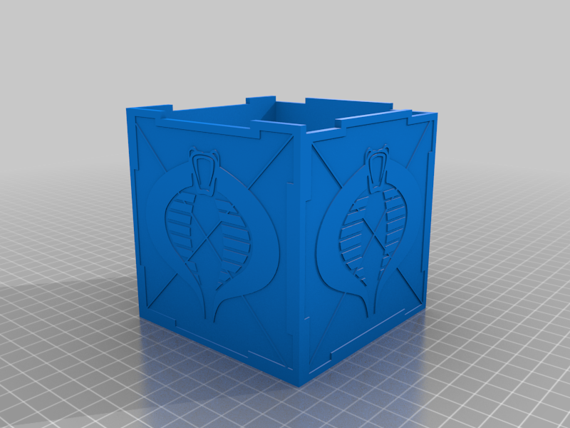 Free 3D file GI Joe Cobra Themed Cargo Container Crate・Template to ...