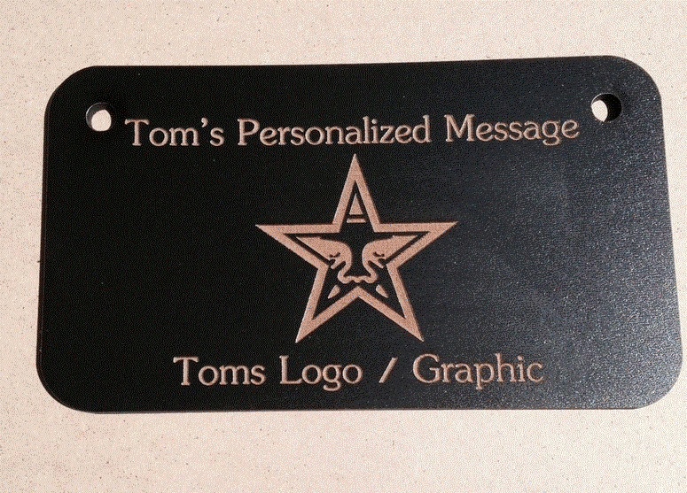 Free 3D file Laser Cut License Plate Frame Motorcycle ATV Size 🖼️・3D ...