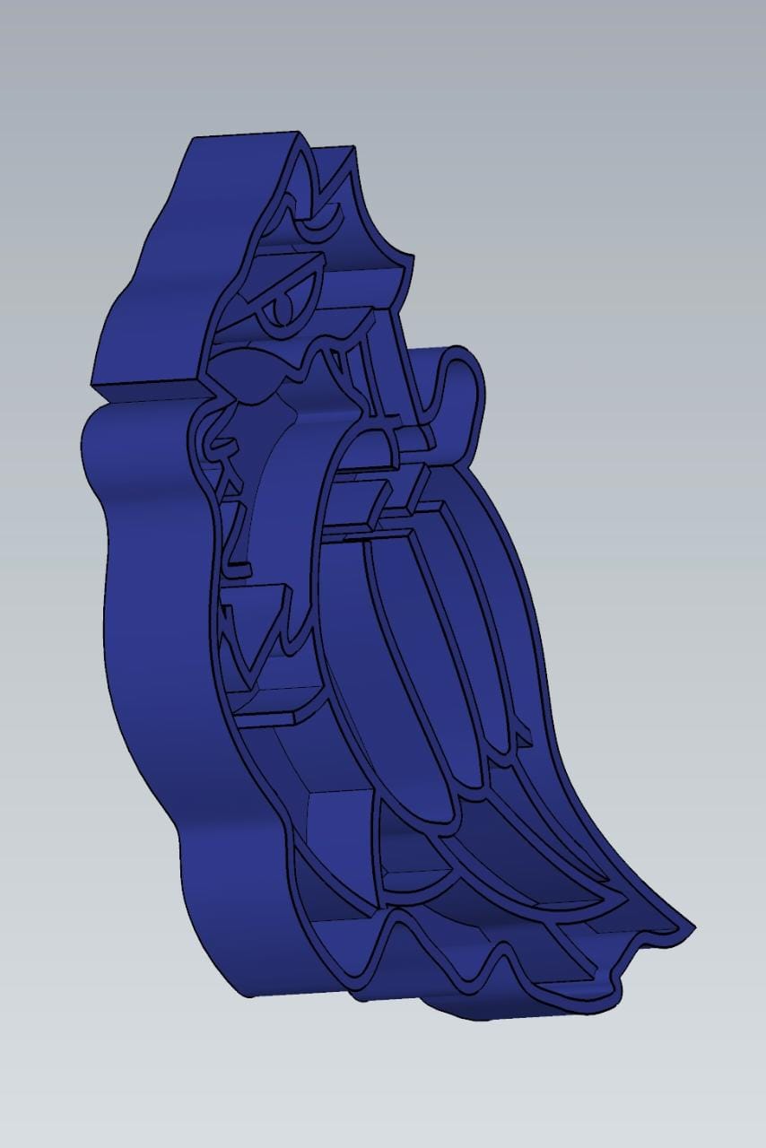 STL file AMAZING POKEMON corviknight COOKIE CUTTER STAMP CAKE ...