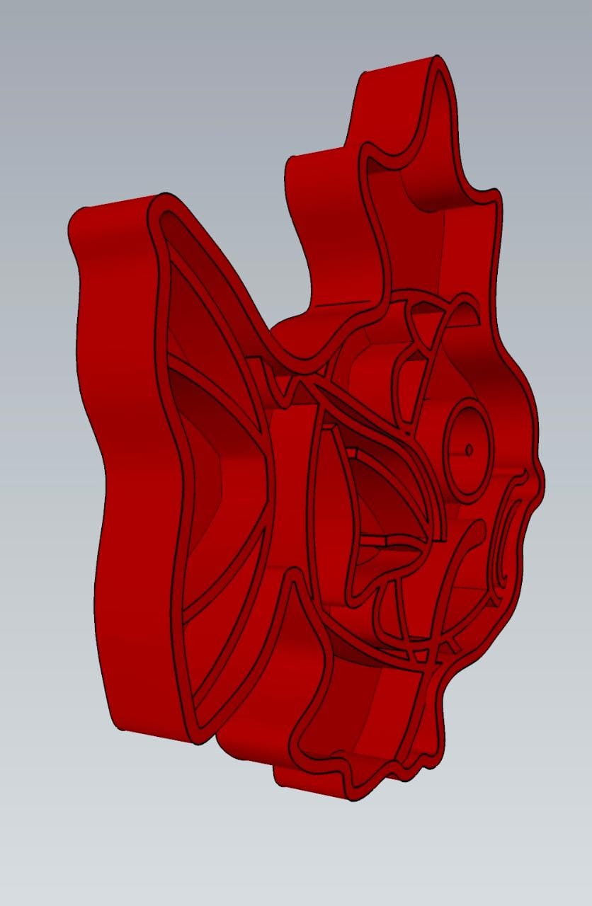 STL file AMAZING POKEMON magikarp COOKIE CUTTER STAMP CAKE DECORATING 🐉 ...