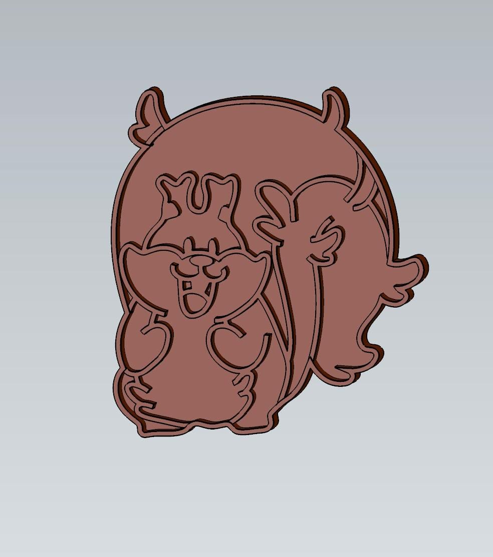 STL file AMAZING POKEMON greedent COOKIE CUTTER STAMP CAKE DECORATING・3D print model to download ...