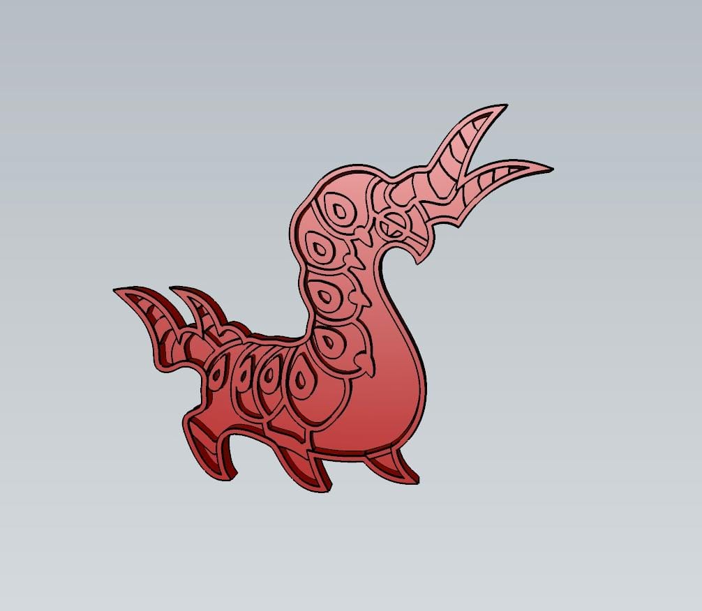 STL file AMAZING POKEMON scolipede COOKIE CUTTER STAMP CAKE DECORATING ...