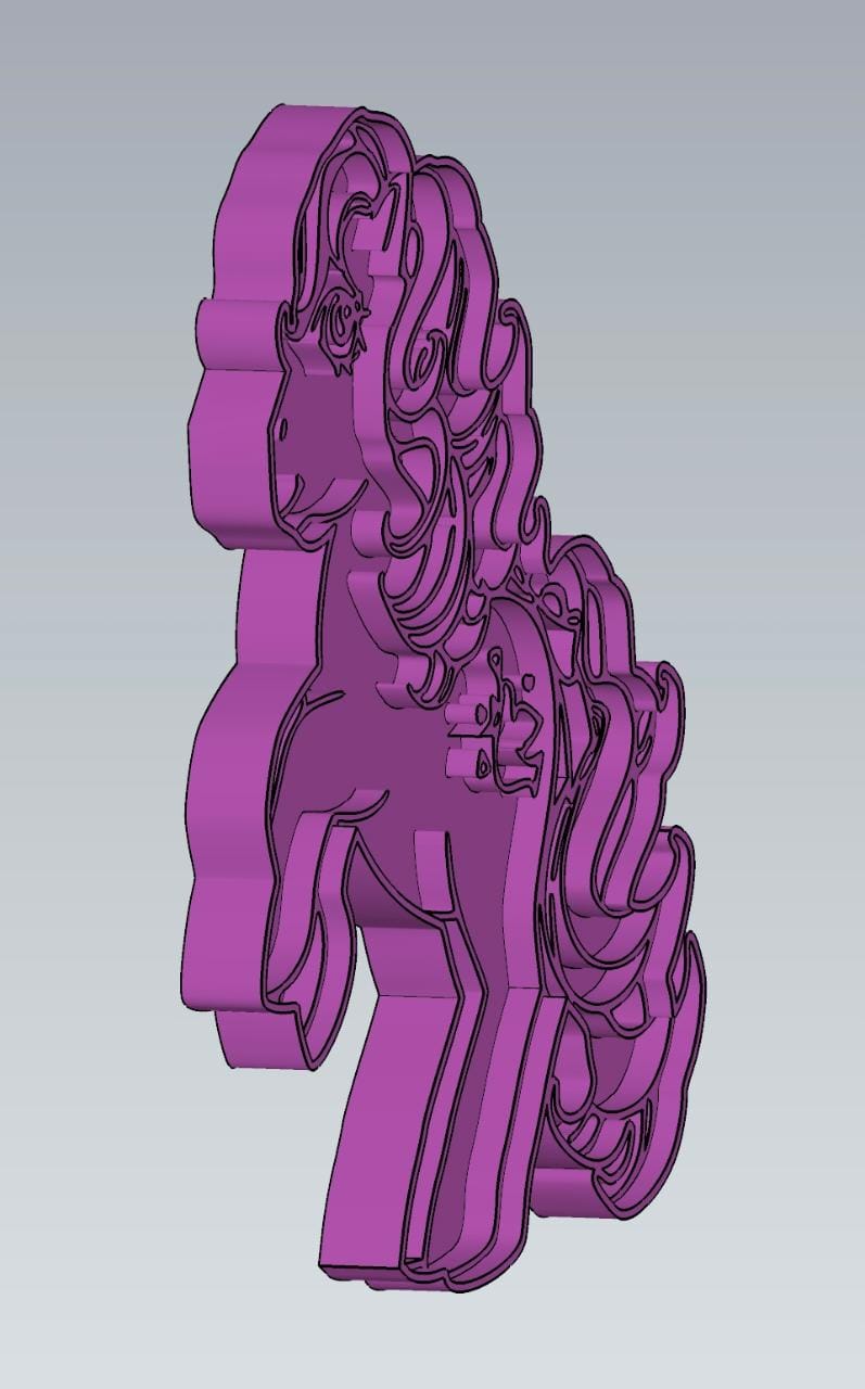 STL file Amazing My Little Pony Character Pony Cookie Cutter And Stamp ...