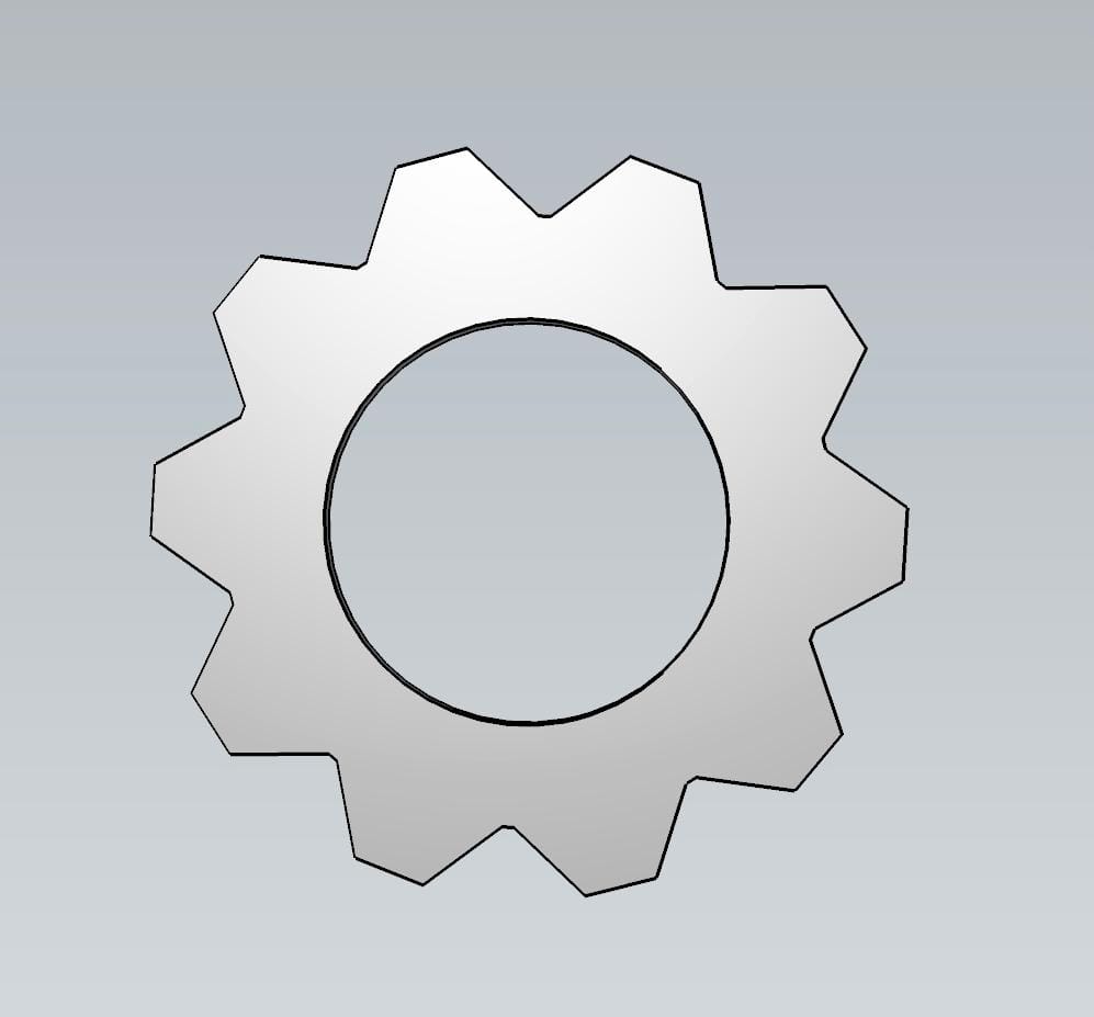 STL file Mechanical Simple Gear 3D model・3D printable model to download ...