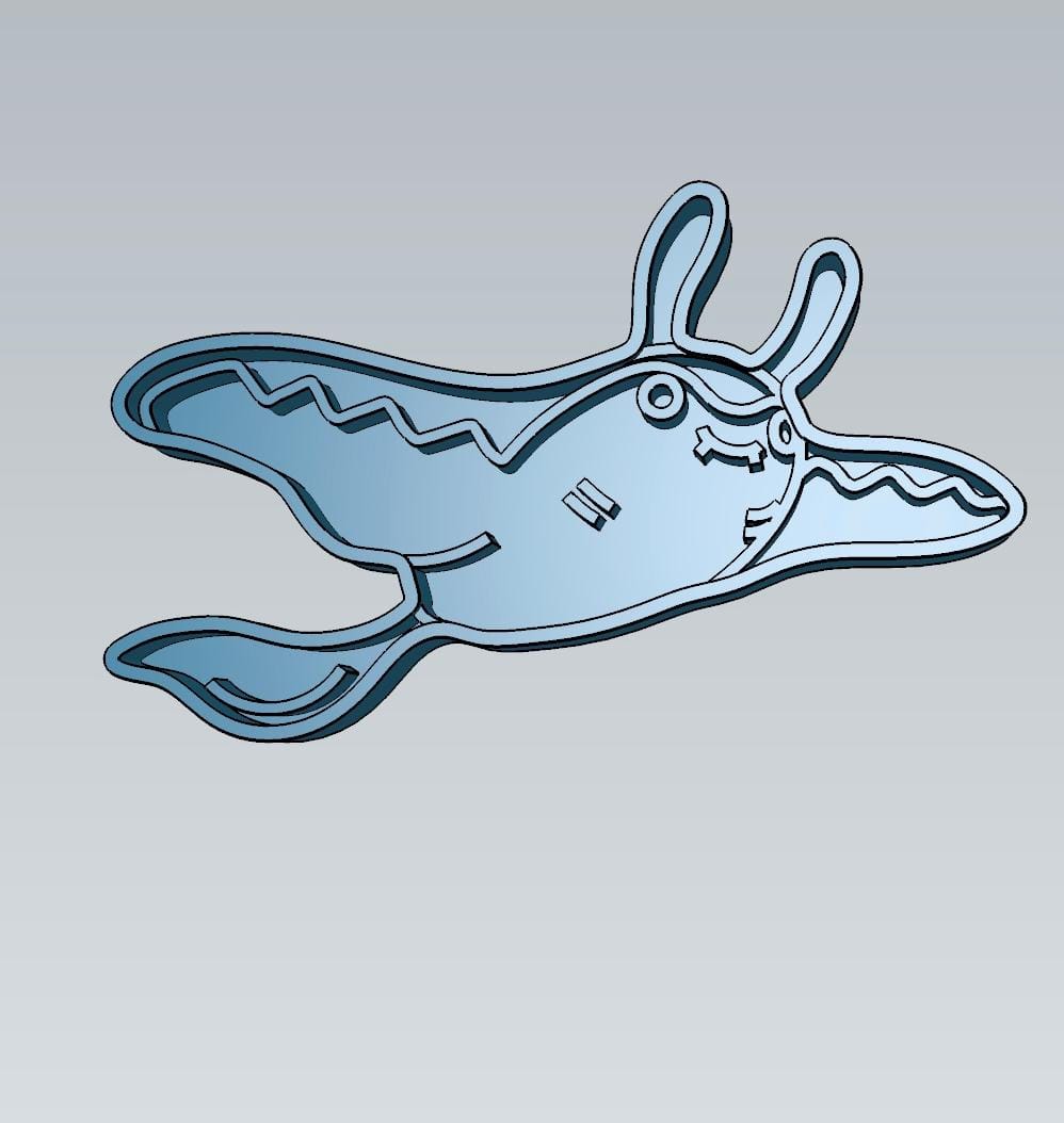 STL file AMAZING POKEMON Mantine COOKIE CUTTER STAMP CAKE DECORATING・3D ...