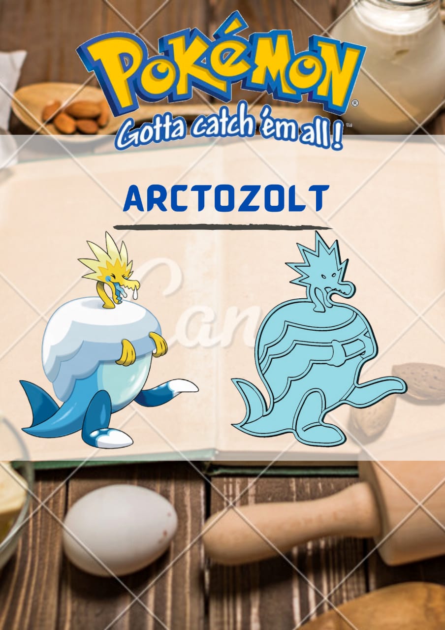 STL file AMAZING POKEMON arctozolt COOKIE CUTTER STAMP CAKE DECORATING ...