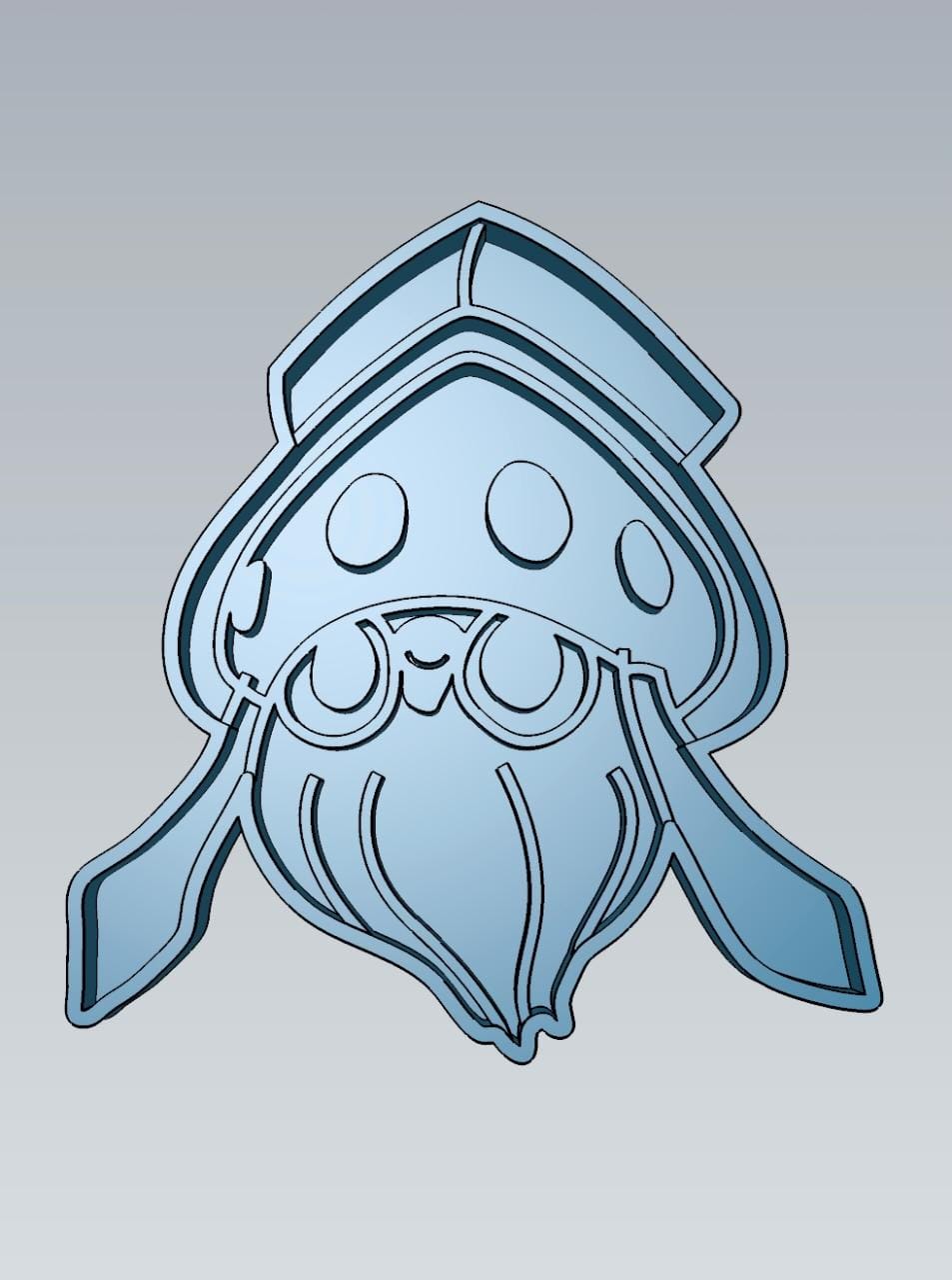 STL file Amazing Pokemon inkay Cookie Cutter Stamp Cake Decorating・3D ...