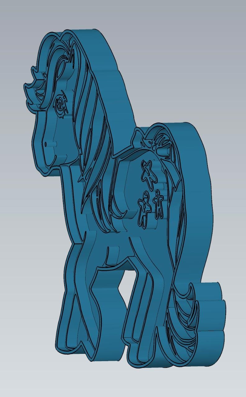 STL file Amazing My Little Pony Character gingerbread Cookie Cutter And ...