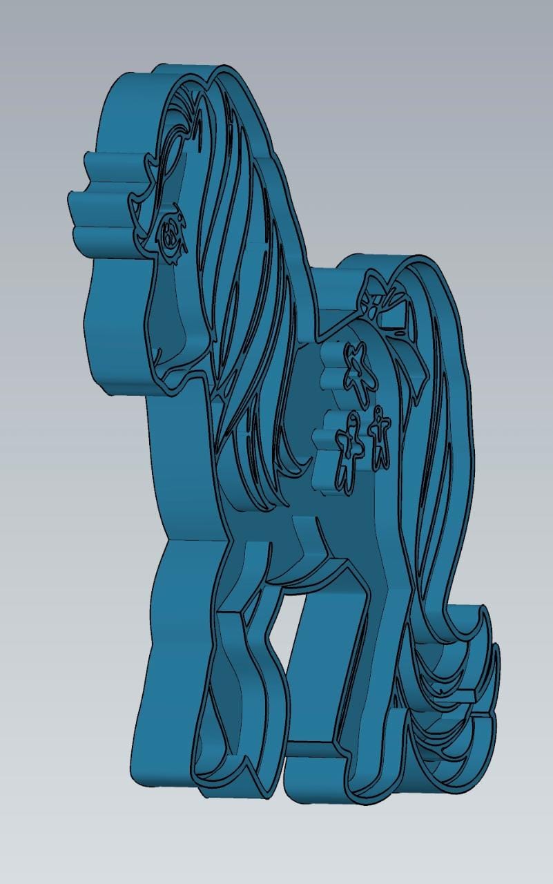 STL file Amazing My Little Pony Character gingerbread Cookie Cutter And ...