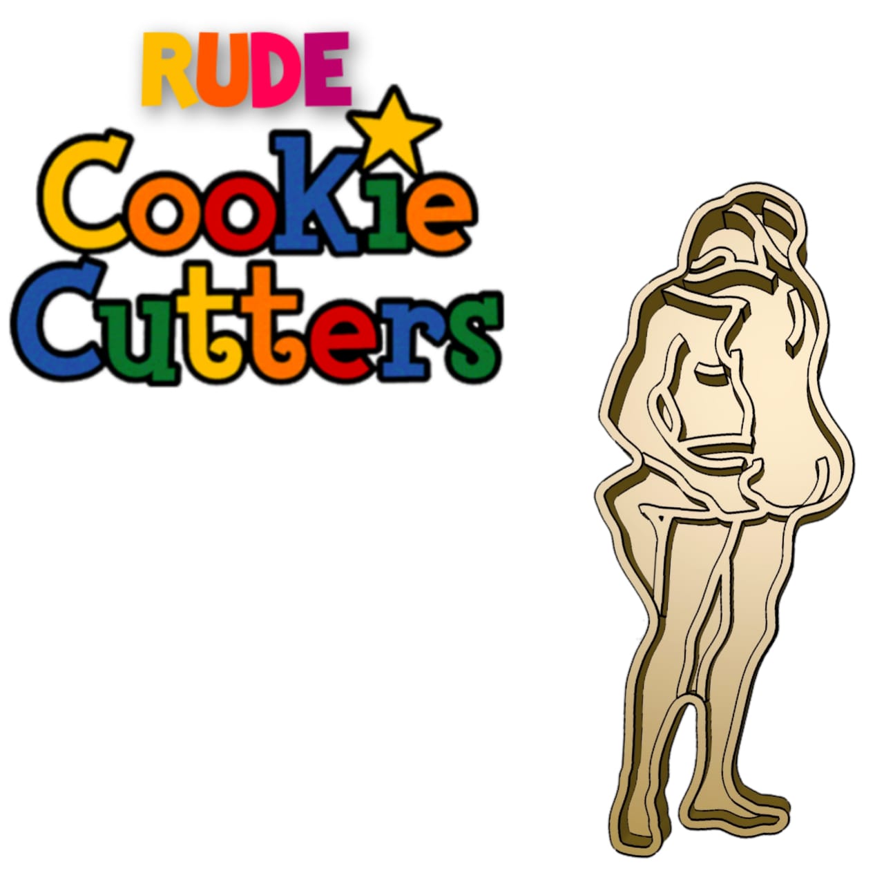Fichier STL Amazing Rude position Cookie Cutter Stamp Cake Decoration ...