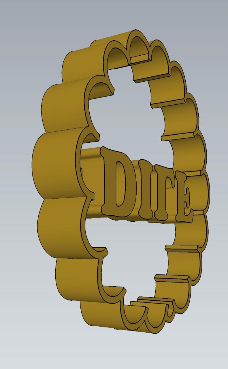 STL file AMAZING Dilf Rude Word COOKIE CUTTER STAMP CAKE DECORATING・3D ...