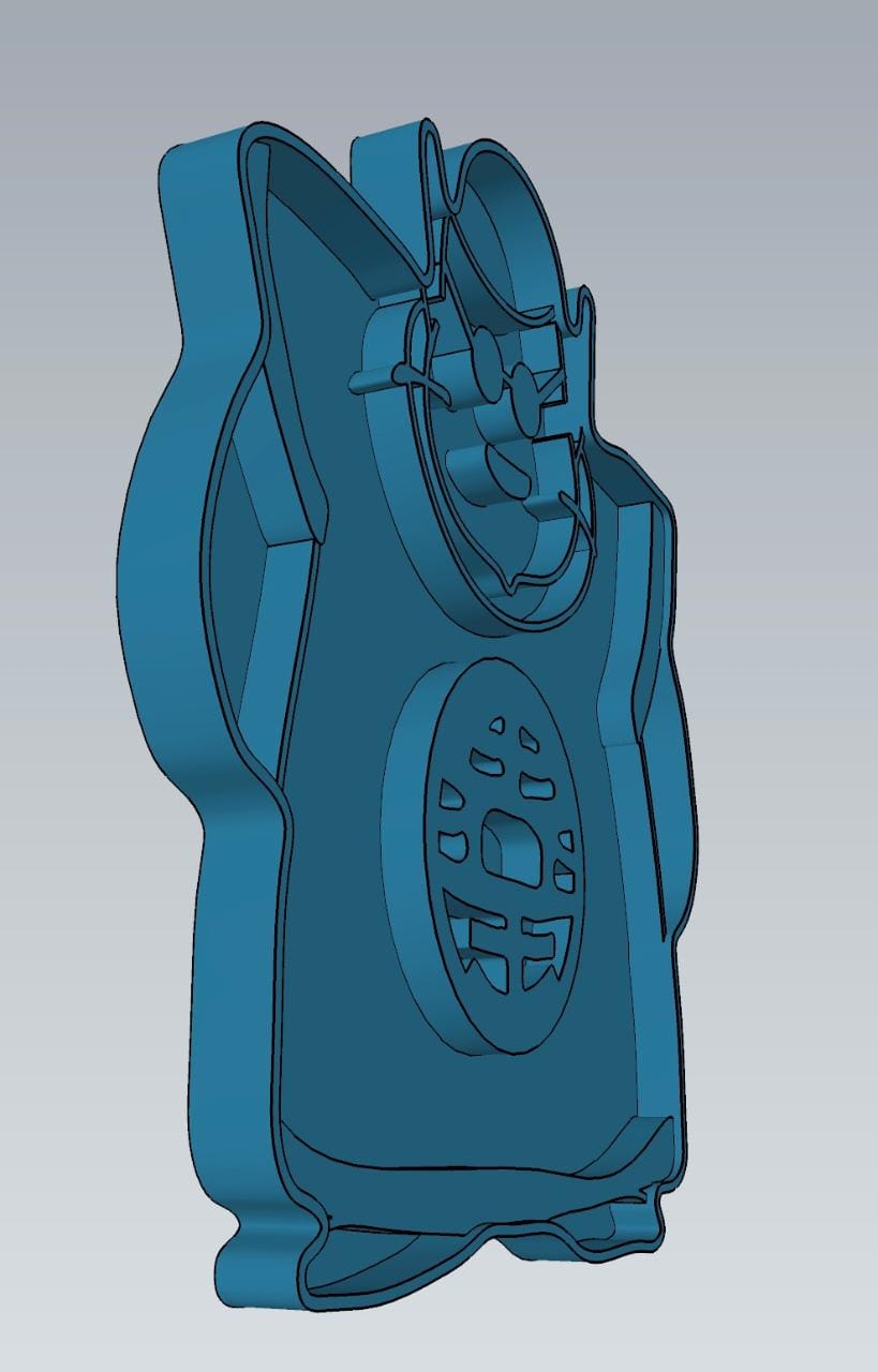 STL file Amazing Dragon Ball Character king kai Cookie Cutter Stamp ...