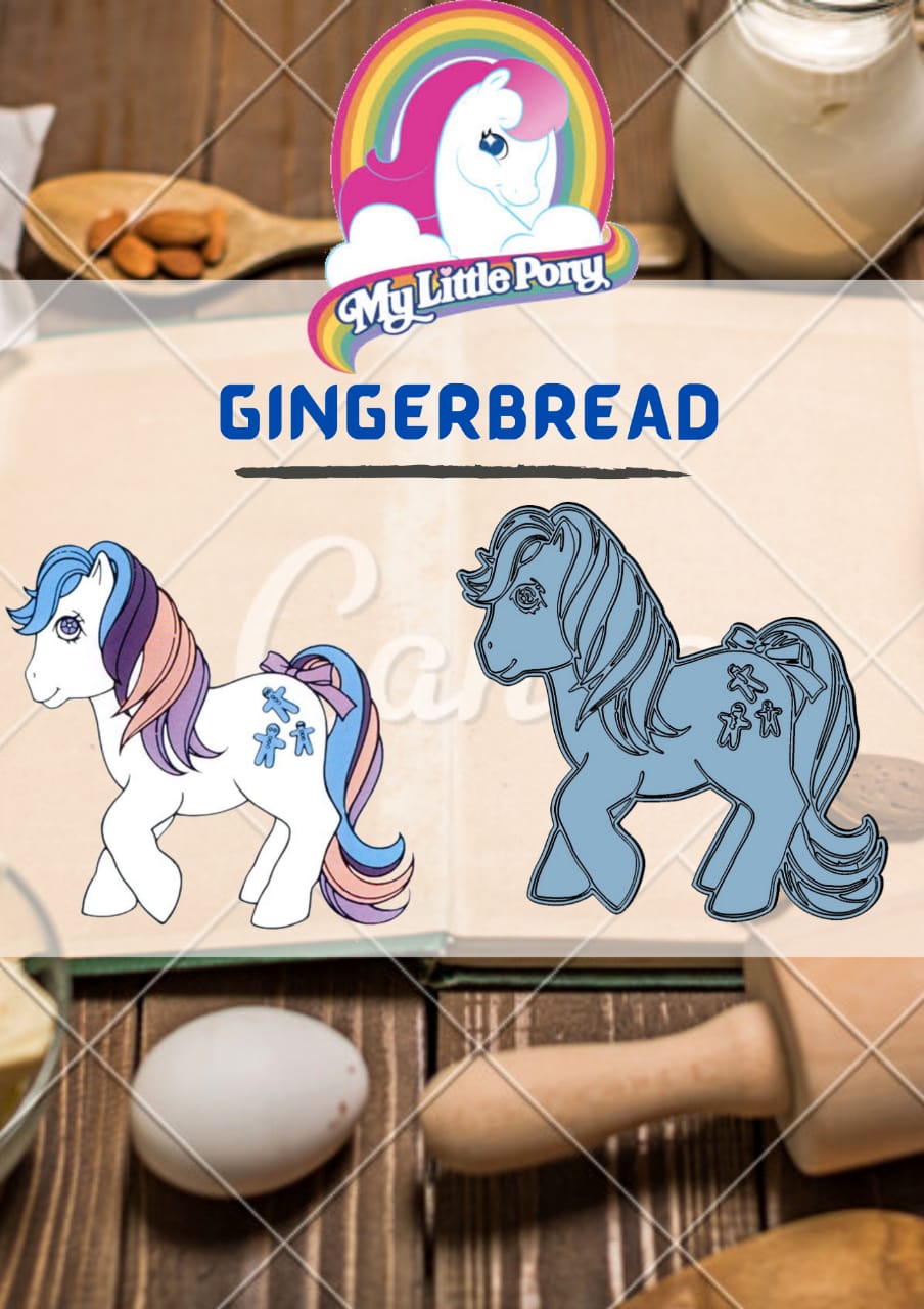 STL file Amazing My Little Pony Character gingerbread Cookie Cutter And ...