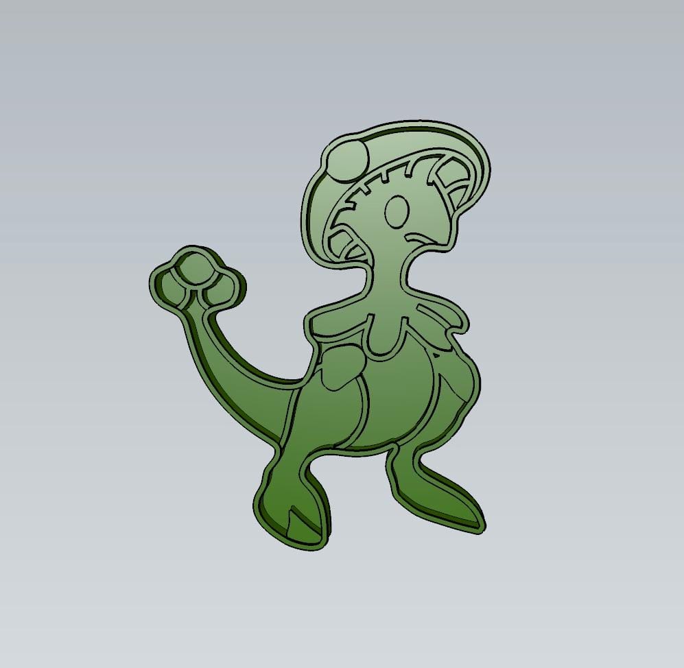 STL file AMAZING POKEMON breloom COOKIE CUTTER STAMP CAKE DECORATING 🐉 ...