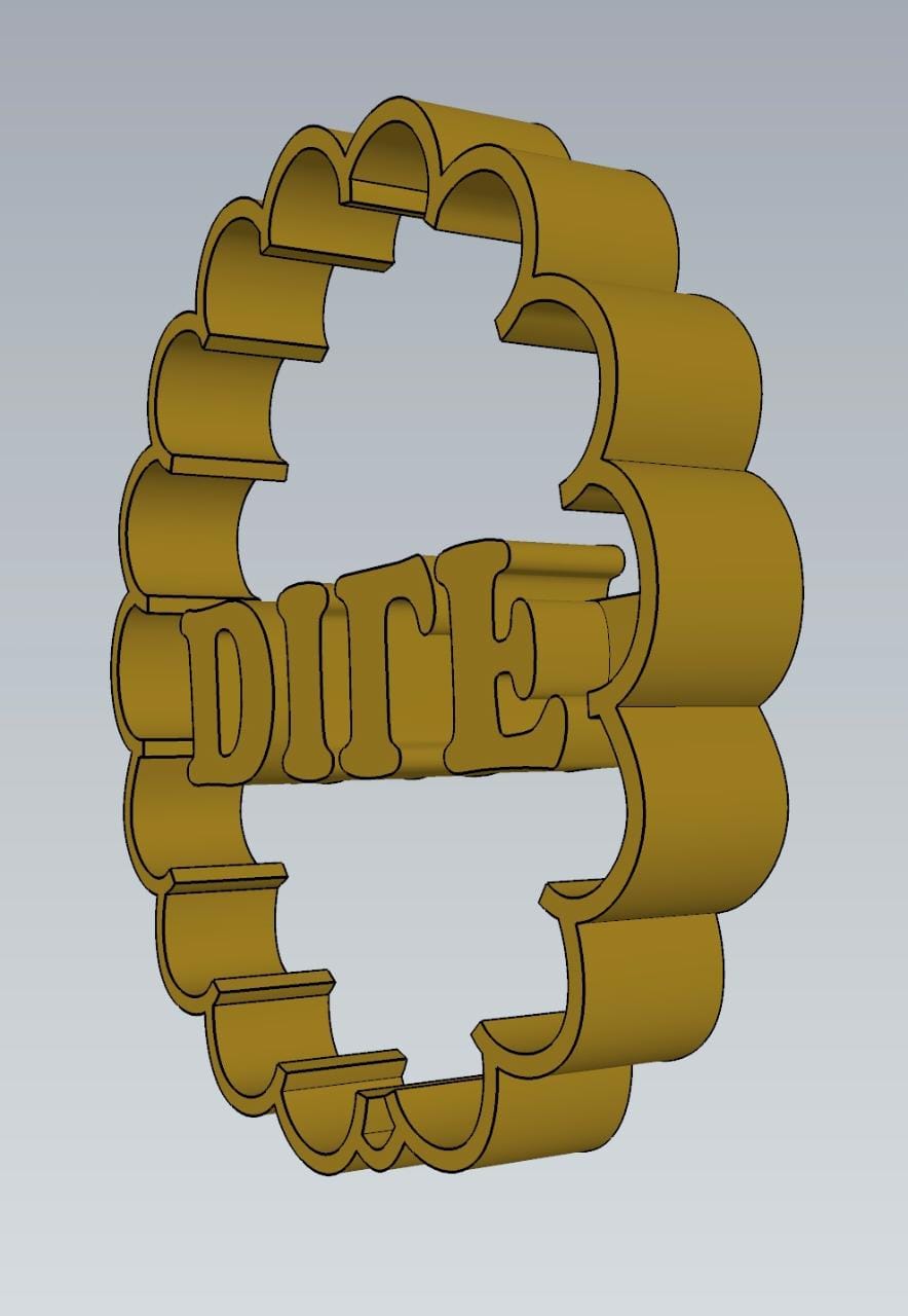 STL file AMAZING Dilf Rude Word COOKIE CUTTER STAMP CAKE DECORATING・3D ...