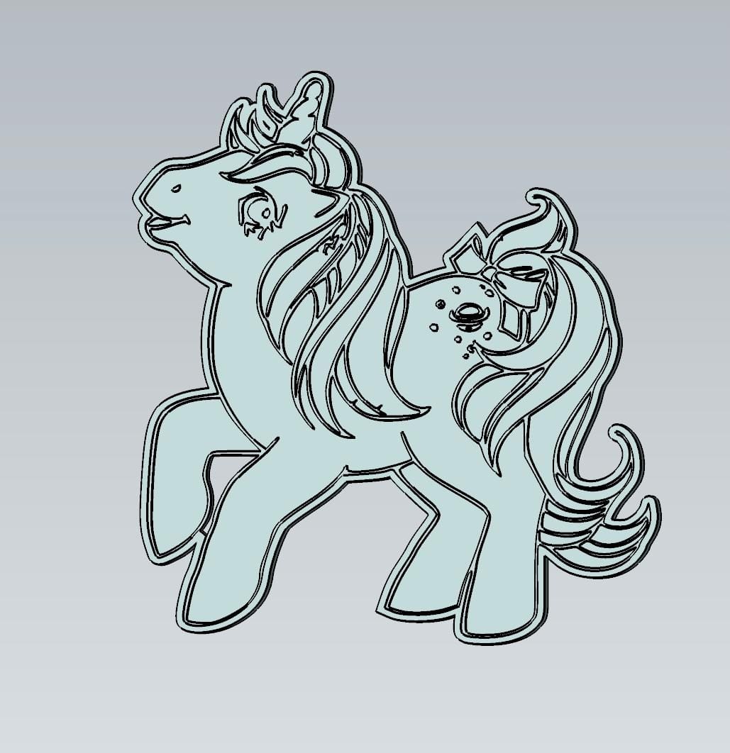 STL file Amazing My Little Pony Character moonstone Cookie Cutter And ...