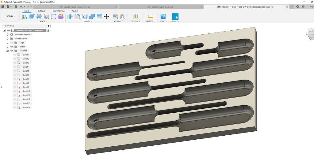 Free 3D file Harbor Freight Screwdriver Holder ( 94607, 36138 )・3D ...