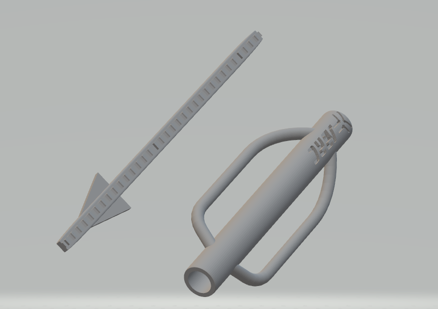 STL file 1/10 Scale Post Pounder and T-Post・3D printable model to ...