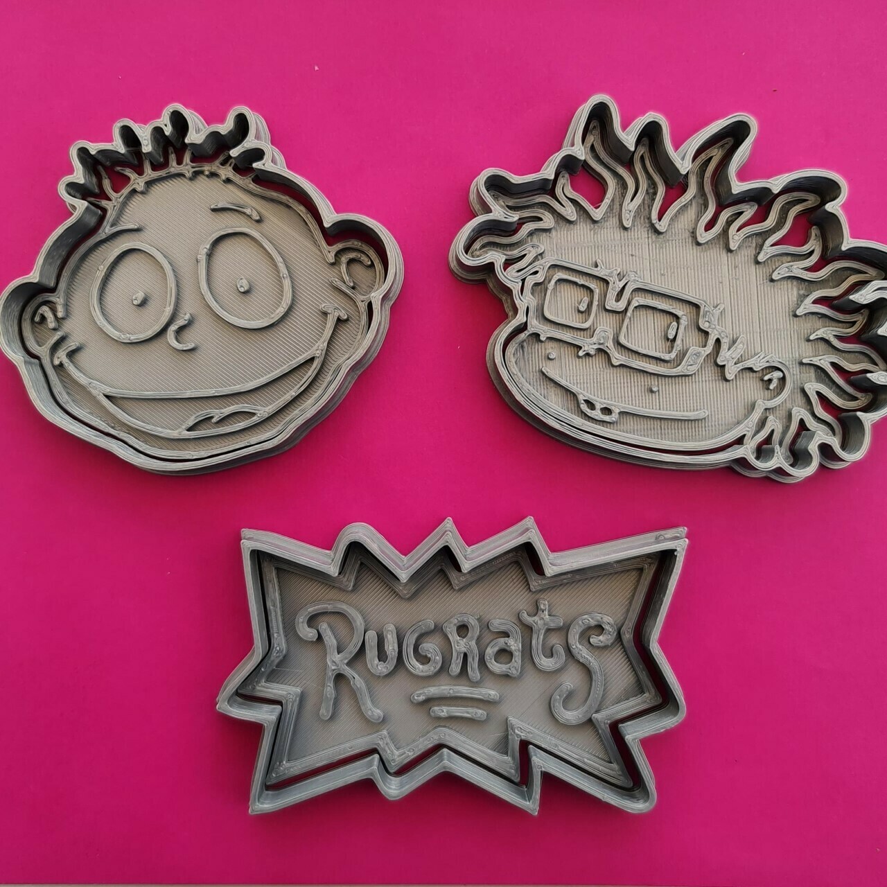 Archivo STL Set de 6 cortadores de RUGRATS + REPTAR / Set of 6 RUGRATS ...