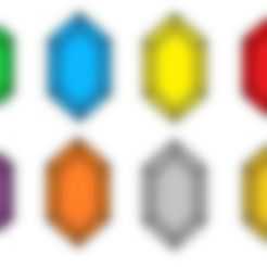 Download free STL file Rupee. Legend of Zelda. Link. • Design to 3D ...