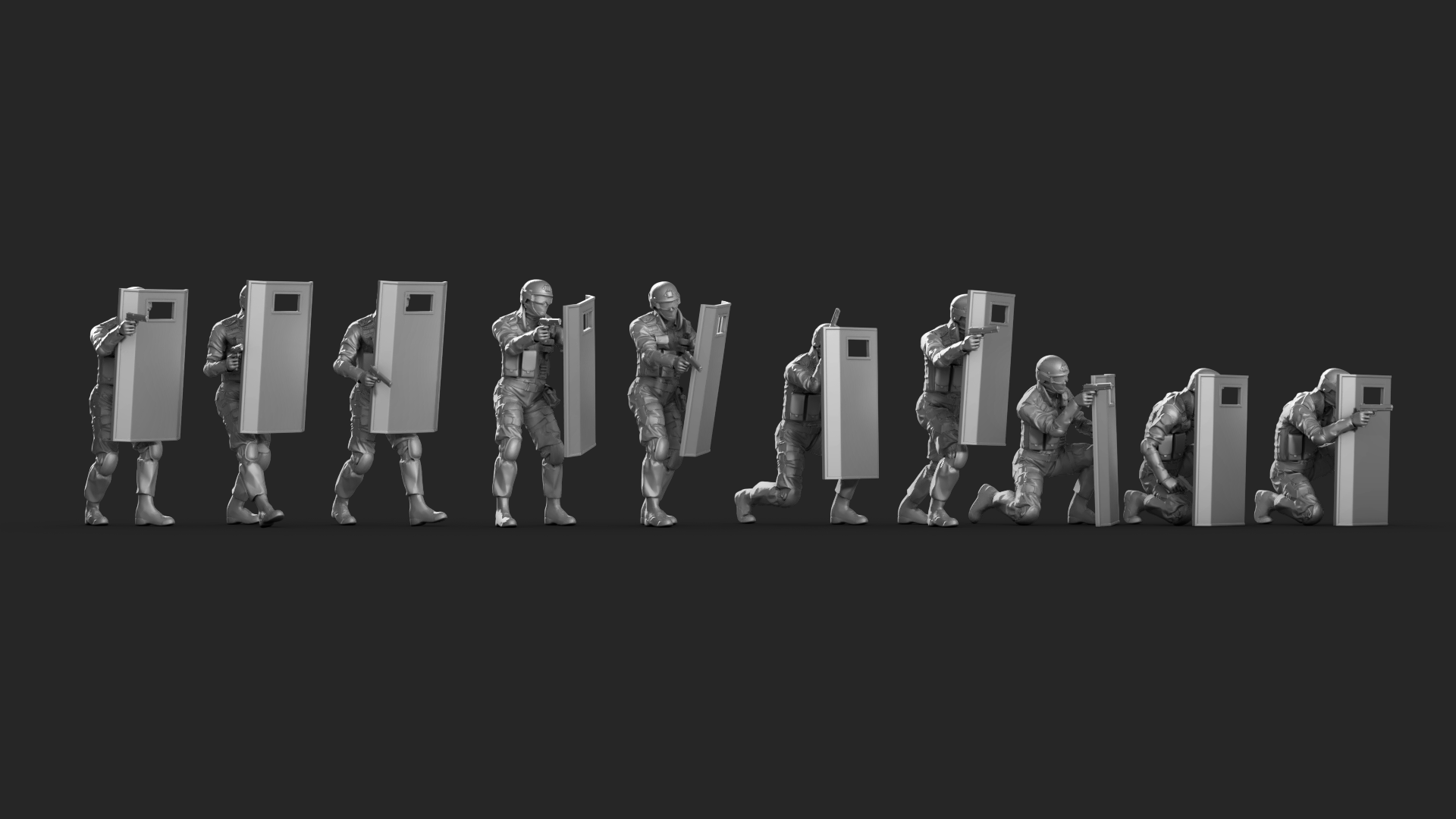 3D file SWAT Figure Set 05 🫡・Template to download and 3D print・Cults