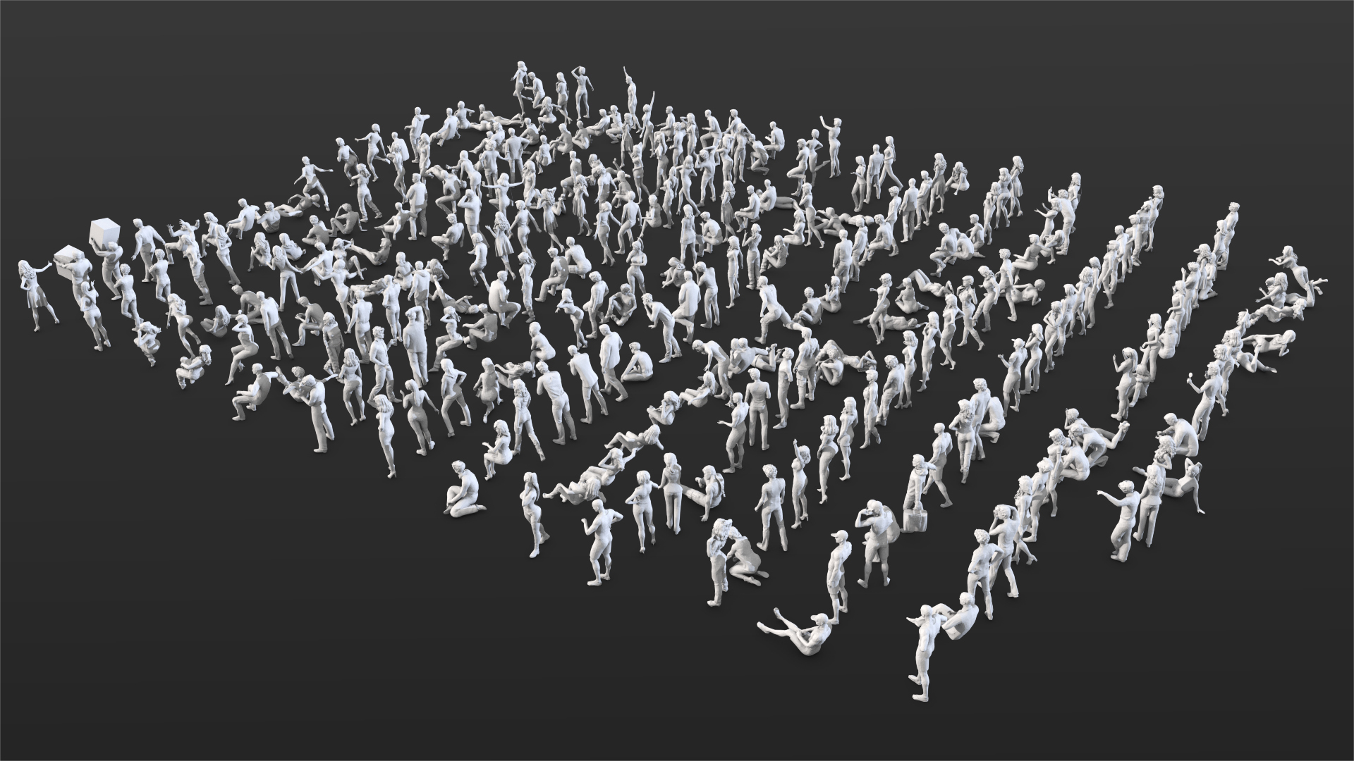Download STL file 275 People Crowd • 3D printable object ・ Cults