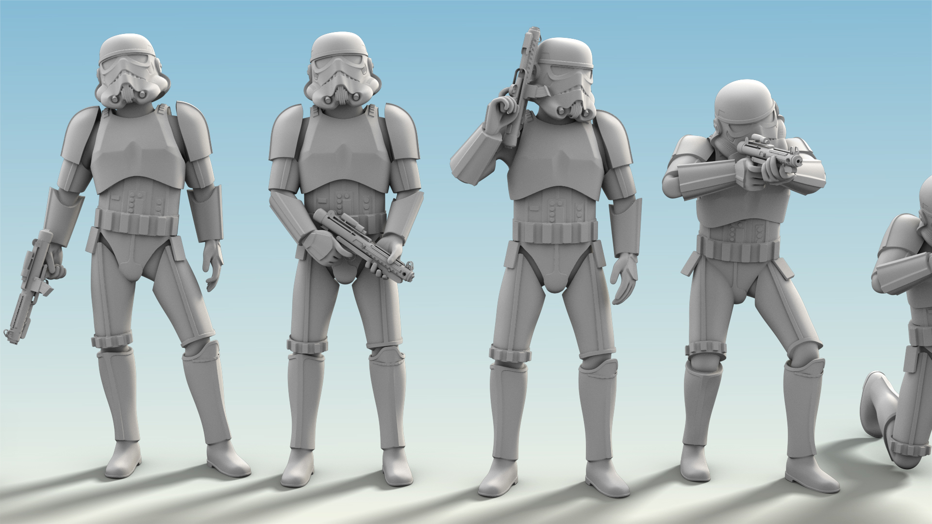 3D file 26 Figure Stormtrooper Set 🫡・3D print design to download・Cults