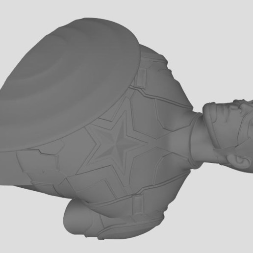 Download free STL file captain america bust • 3D printable design ・ Cults