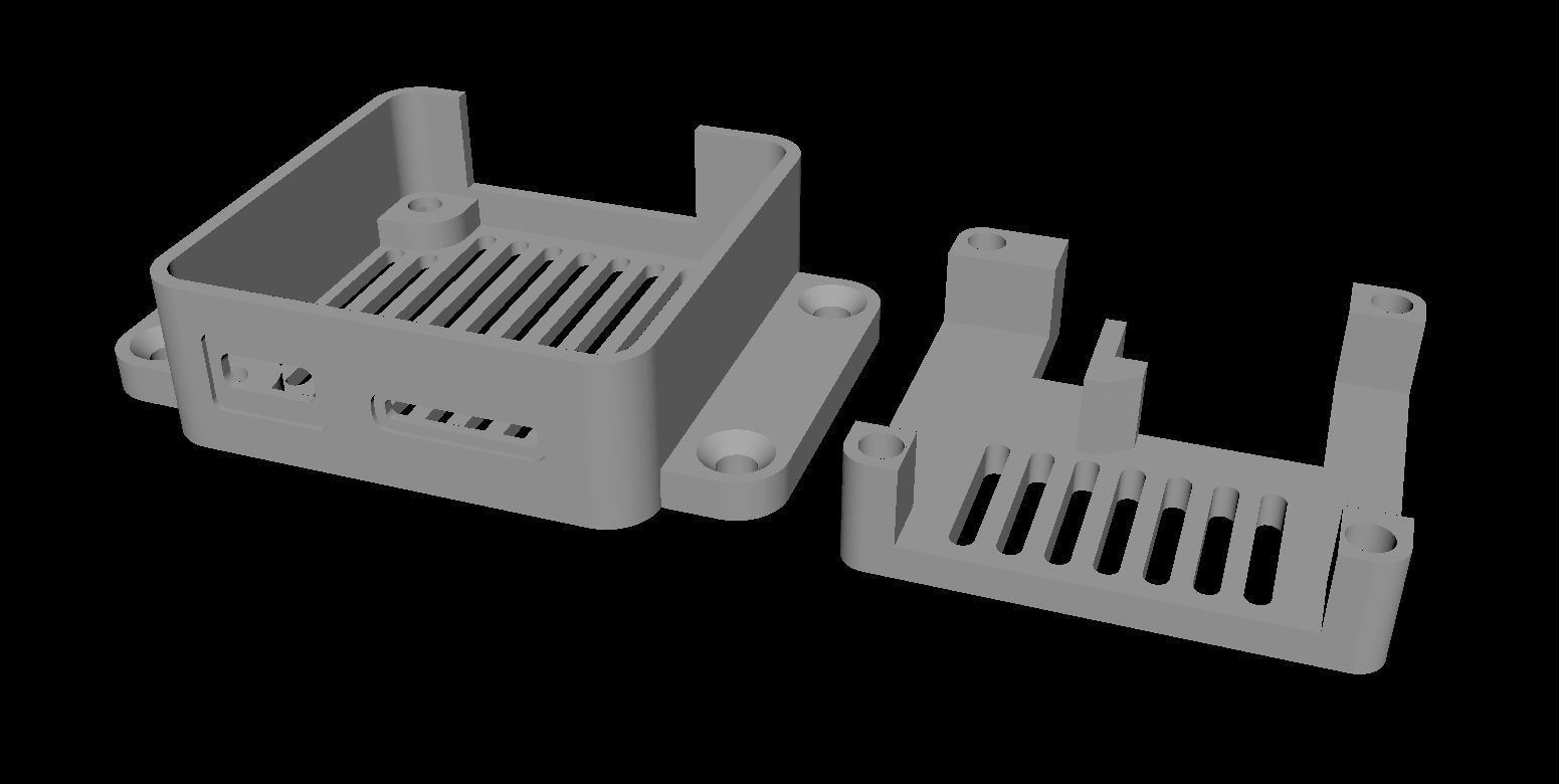 Archivo OBJ Caja montable de Nanopi Neo・Idea de impresión 3D para ...