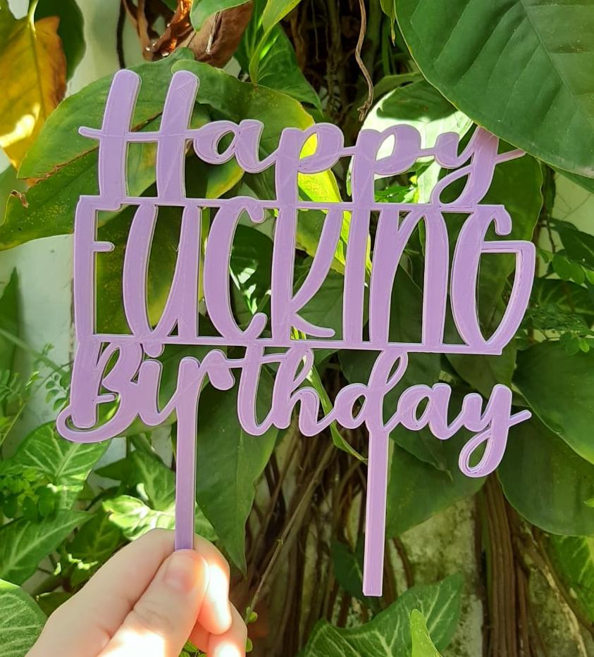 Файл STL Happy Birthday toppers・Шаблон для 3D-печати для загрузки・Cults