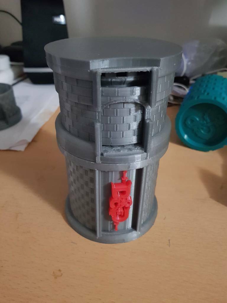 Free STL file Collapsible dice tower with container 🎲・3D printer model ...