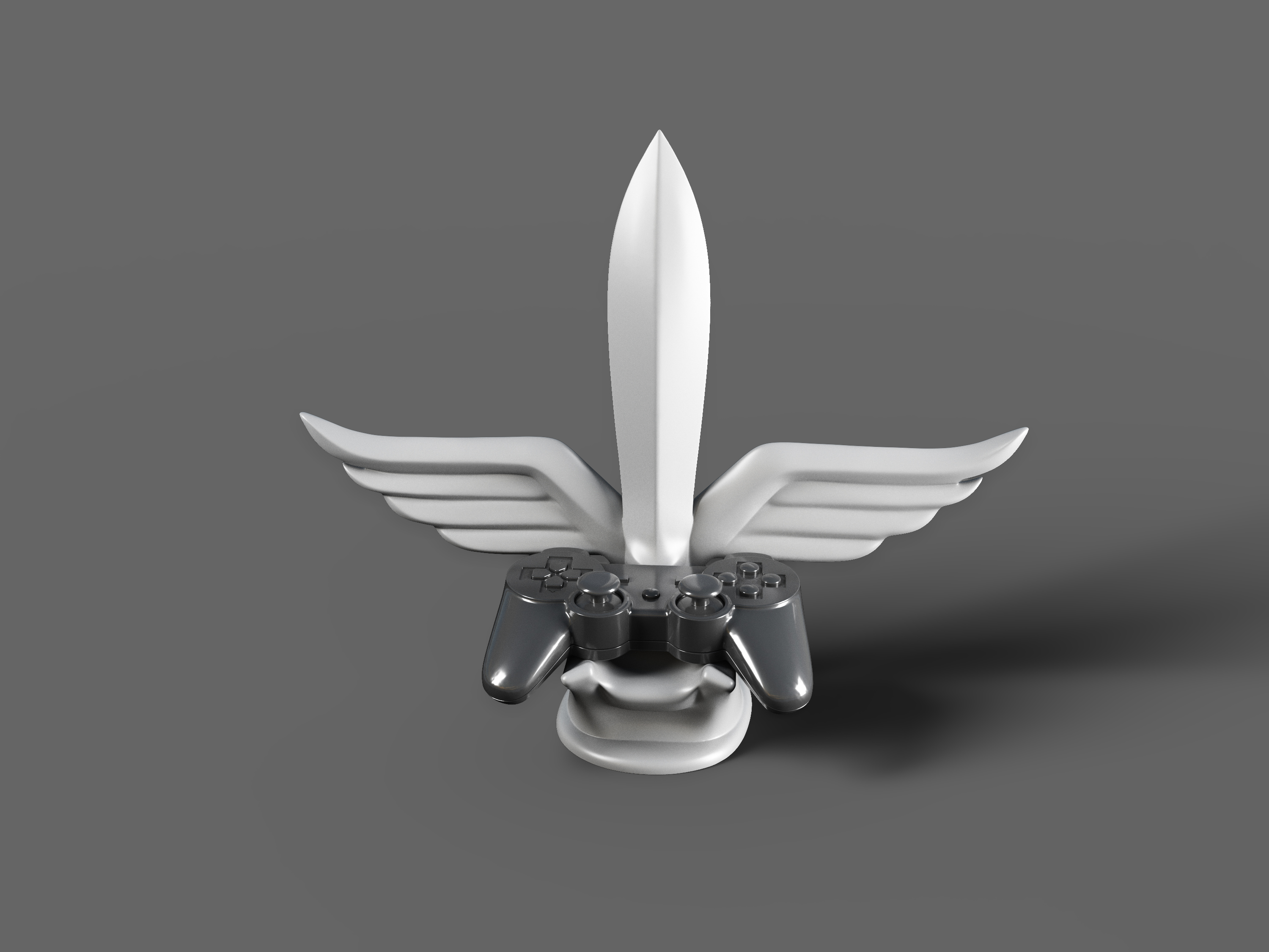 STL file winged sword controller holder・3D printer model to download・Cults