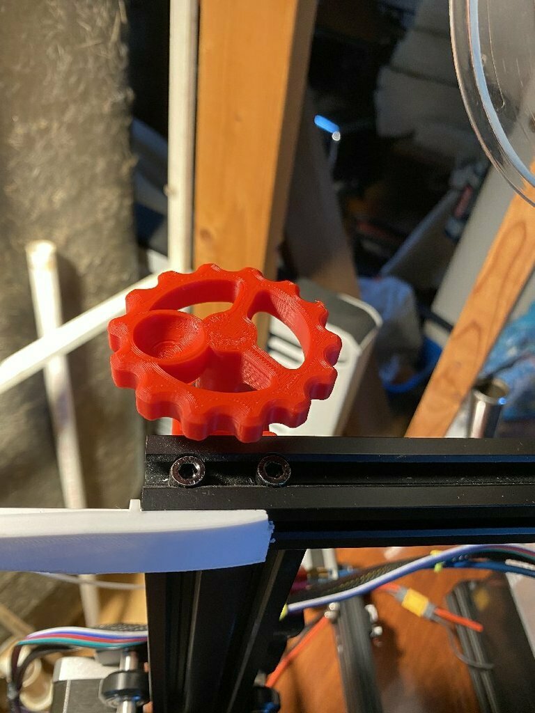 Free 3D file Ender 3 Z-Axis Knob with Fingertip Cup・3D print object to download・Cults